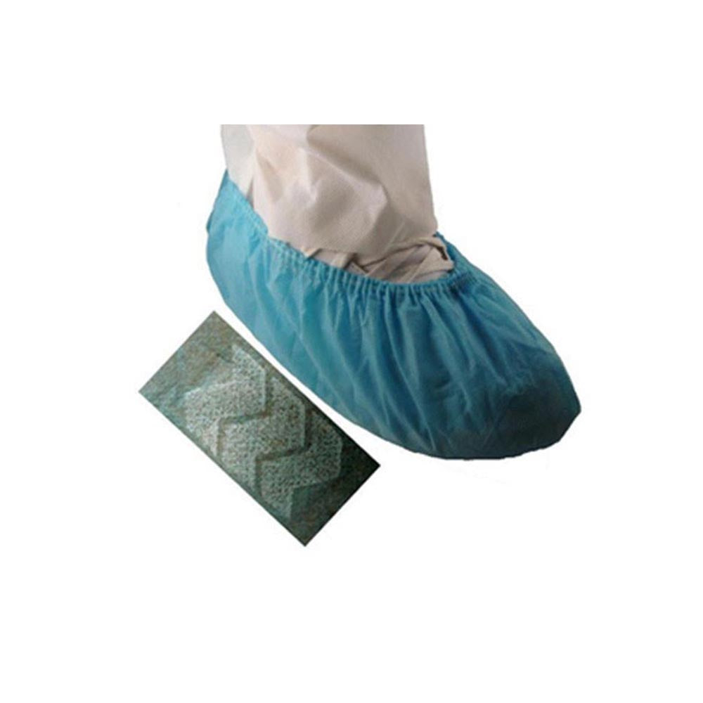 Bulk Case: EPIC Polypropylene Sky Blue Shoe Covers with White Anti-Ski ...